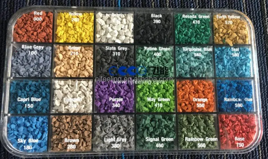 Green Color Epdm Rubber Grains For Badminton Courts Fn P2005188 - Buy ...