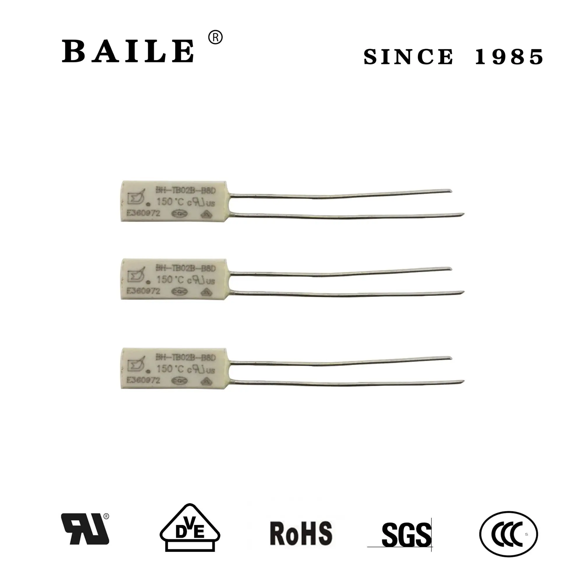 Baile Bh Thermal Fuse For Automotive Motors 150c - Buy Thermal Fuse ...