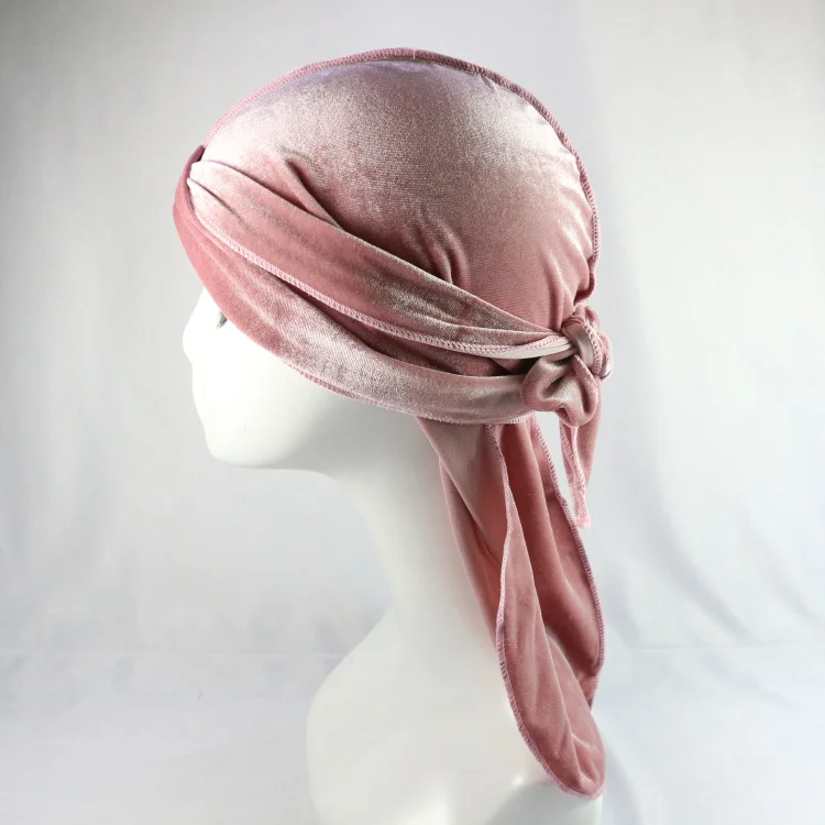 HZM-18113 Premium Shiny Durag - Custom Velvet Durag Multi Color