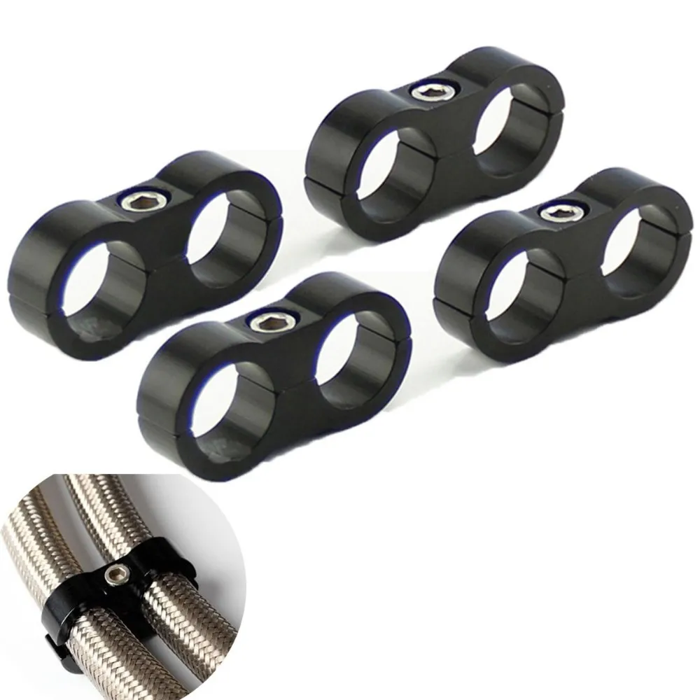 4an An4 Hose Separator Hose Clamp Bracket For Braided Fuel Hose Line ...
