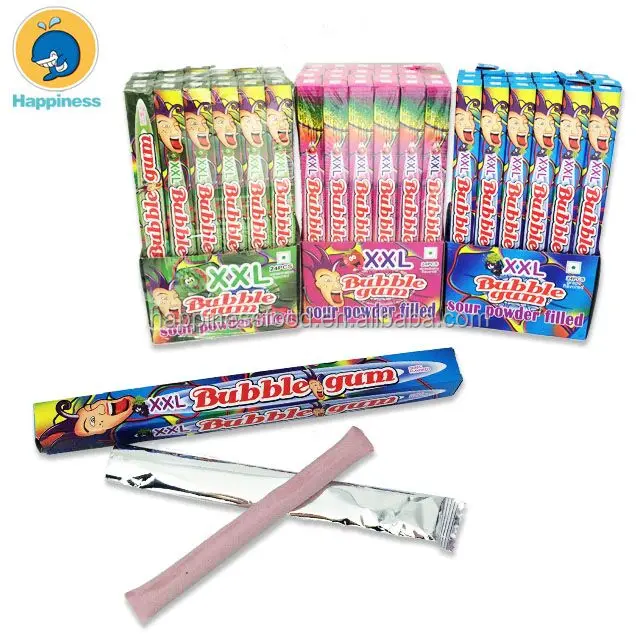 Fruit Flavor Long Stick Xxl Bubble Chewing Gum - Buy Long Bubble Gum ...