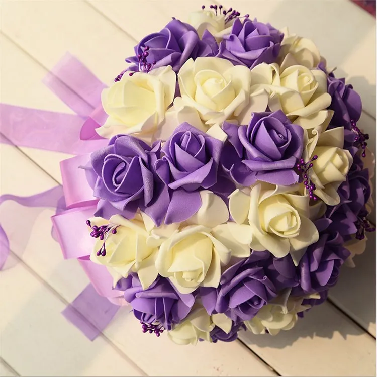 Blue PE Flowers Wedding Bouquets Wholesale Artificial Flower| Alibaba.com