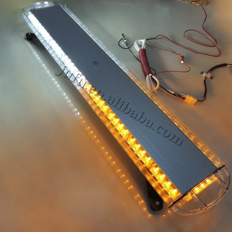 12v 24v 42 Inch 80w Led White Amber Truck Roof Security Led Light Bar ...