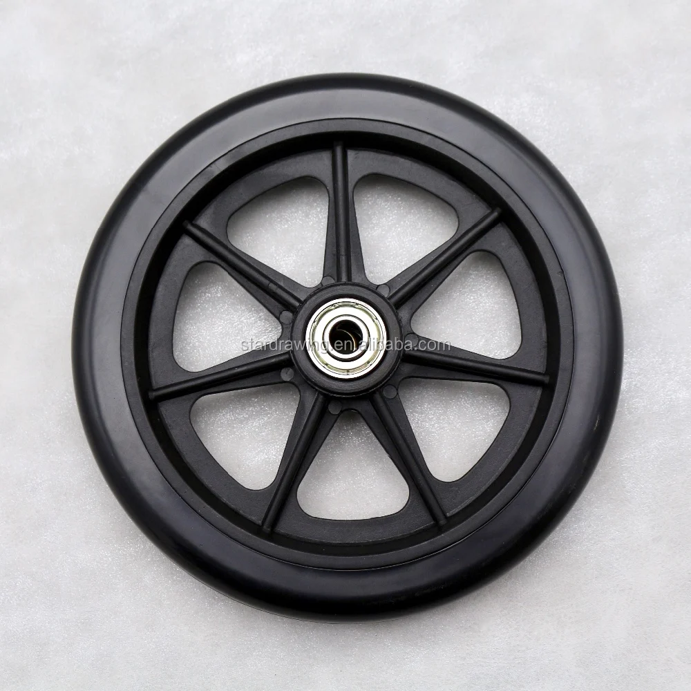 Economical 6 Inch Wheelchair Front Wheel - 150 Mm Polyurethane Tread