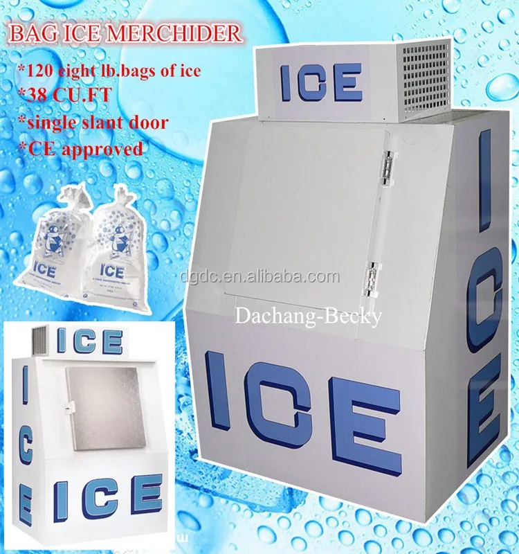Small 1 Slant Door Outdoor Bagged Ice Merchandiser - Buy Ice Cube ...