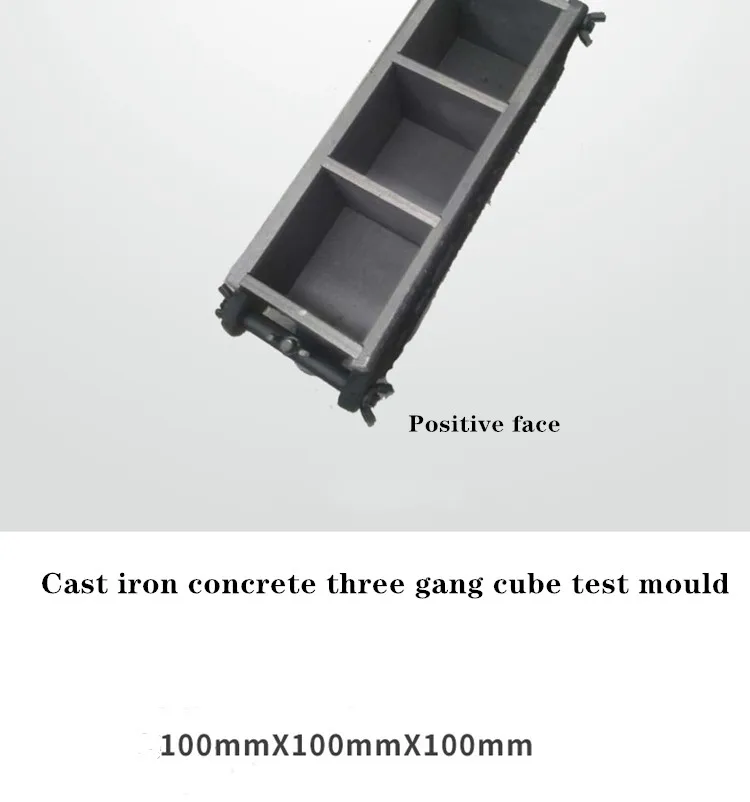Cast Iron High Quality Concrete Three Gang Cube Test Mould/mold - Buy ...