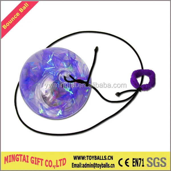 Flashing Led String Bounce Ball With Ribbon Water - Buy Bouncing Balls ...