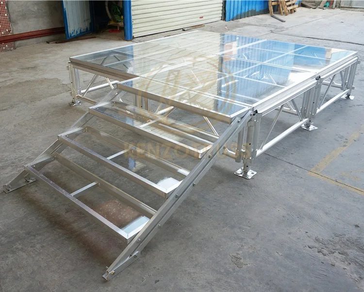 Kenzoevent Portable Modular Spotlight Dance Stage Acrylic
