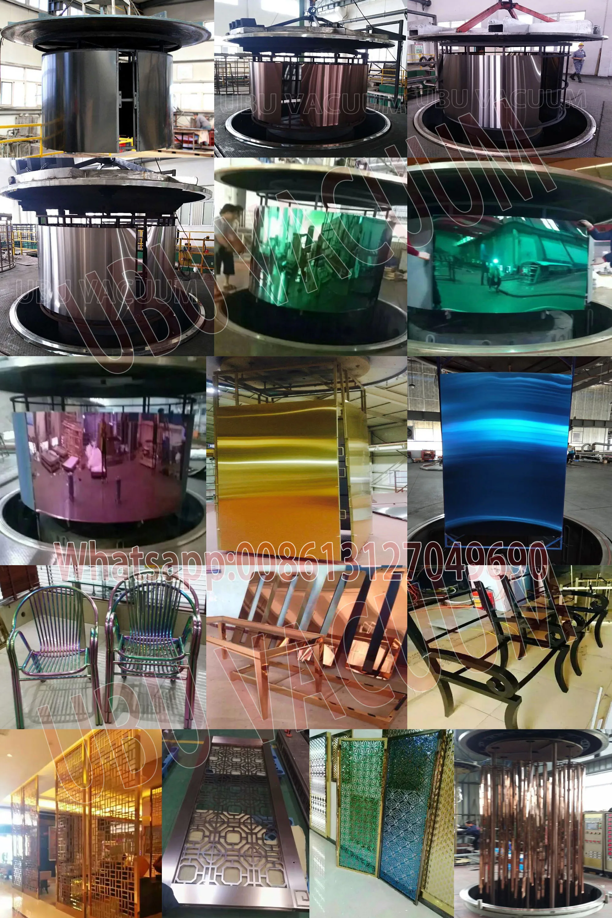 Colorful Stainless Steel Vacuum Coating Equipment Large Pvd Titanium ...