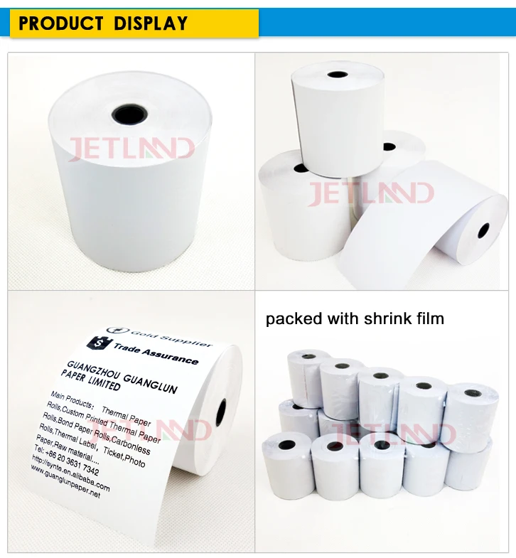3-1/8 X 230 (50 Rolls) Thermal Paper Rolls Bpa Free 80x70 80x80 55g 65g ...