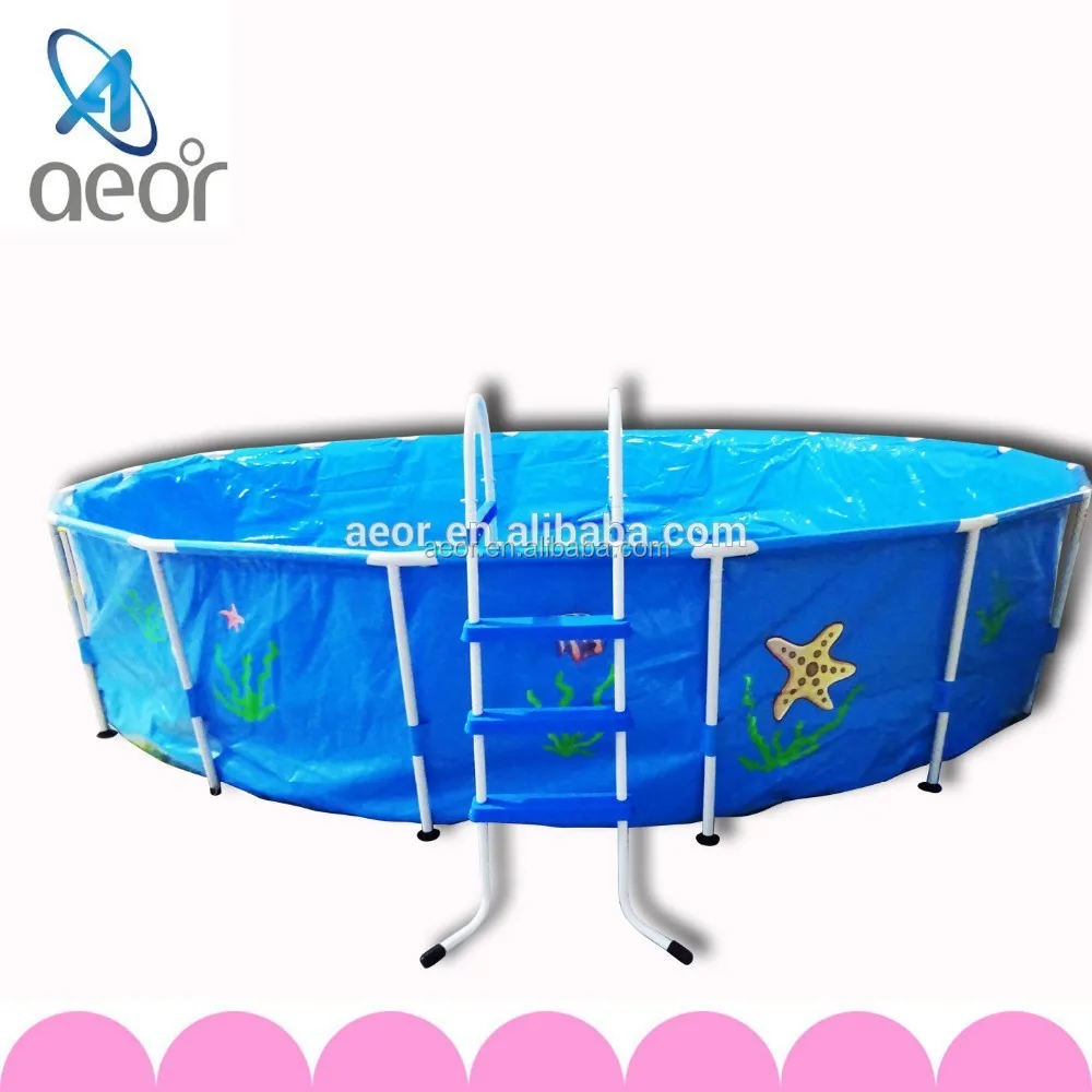 Metal Frame Swimming Pool,Stents Swimming Pool With Step Ladder For ...