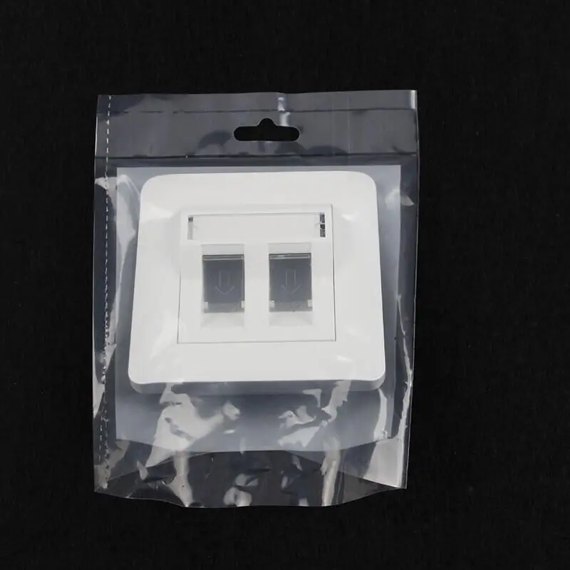 RJ45 Double Faceplate - Jack Jerman for Networking