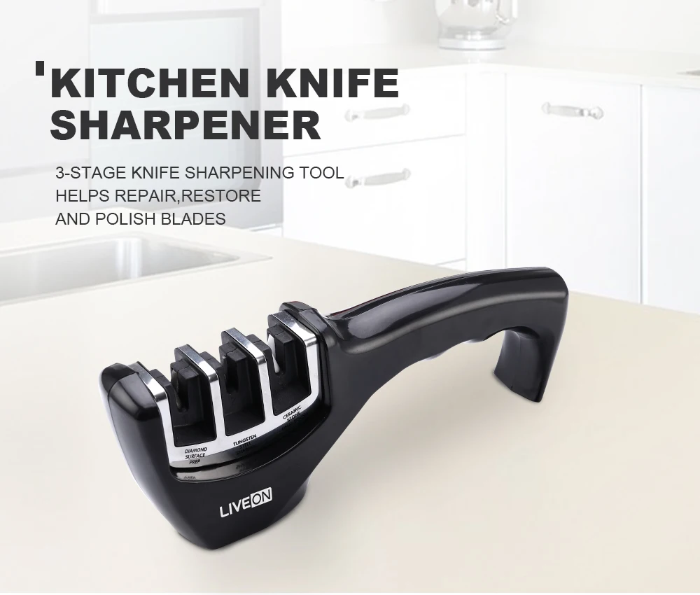 Professional Delta 3 Stage Diamond Ceramic Kitchen Knife Sharpener ...
