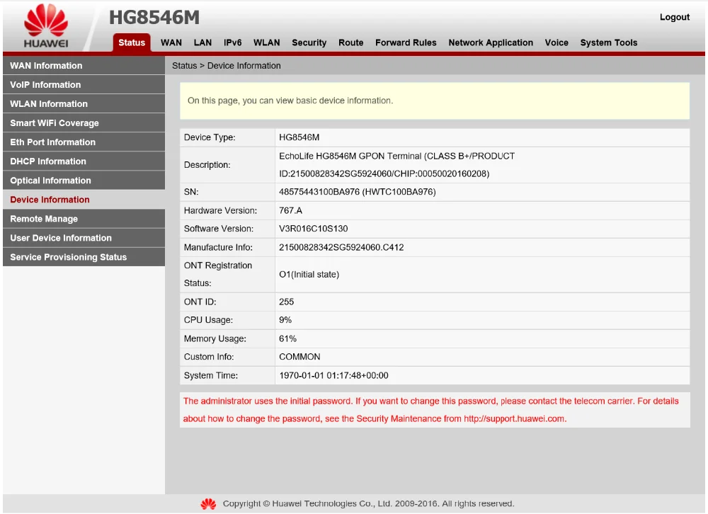 Модем Huawei Gpon Hg8546m,Оптический Волоконный Маршрутизатор Huawei Ftth Onu Gpon - Buy Huawei ...