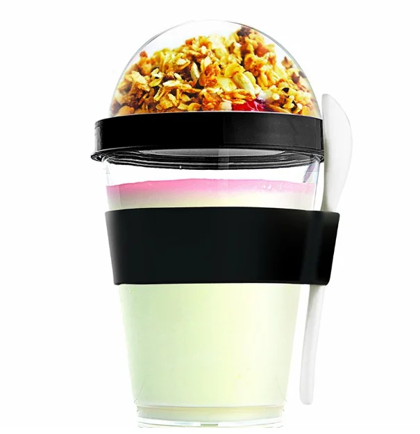 Party with Style Using Plastic Cereal Breakfast Yogurt Mug