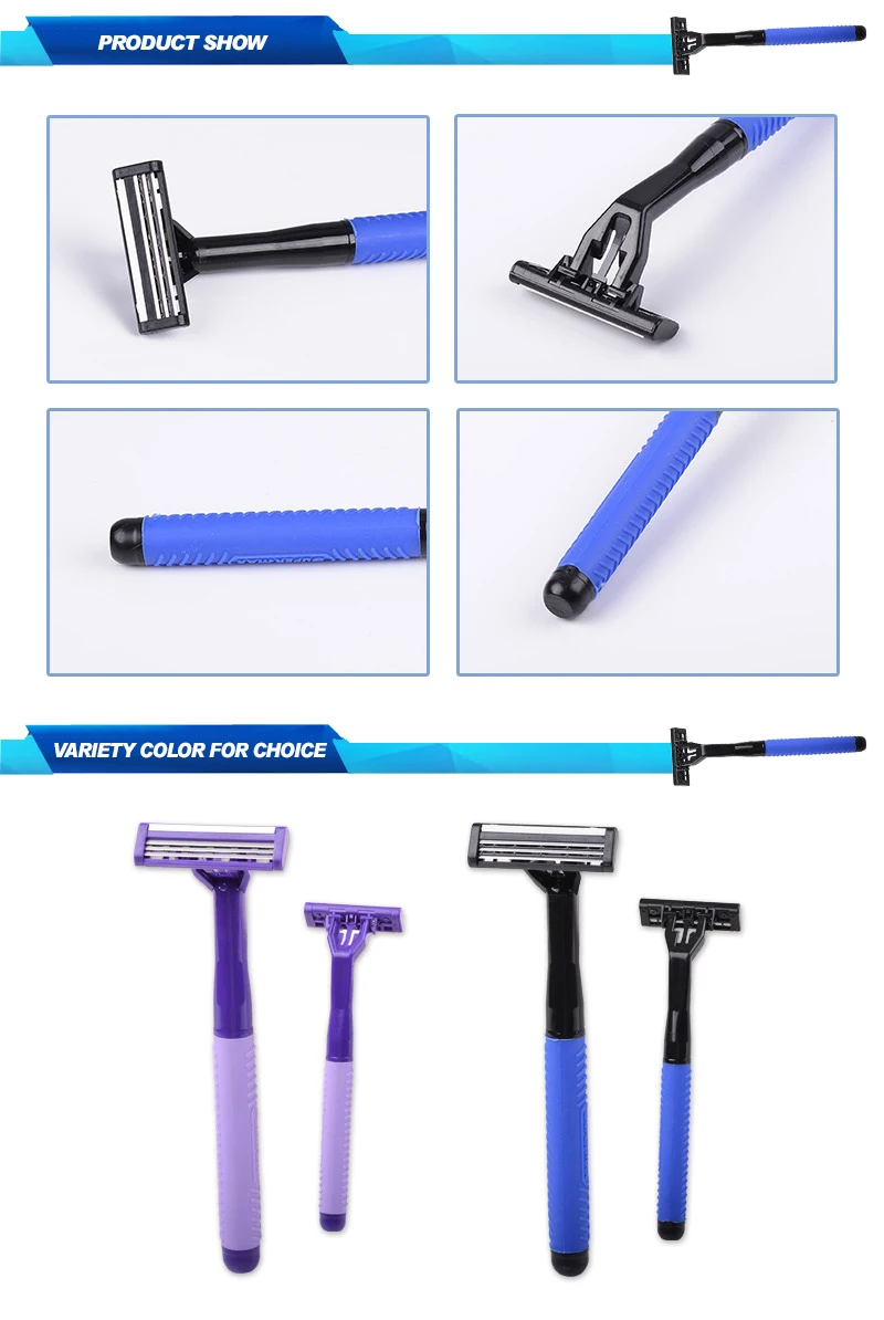 3 Blade Disposable Razor - Triple Blade for Smooth Shaves