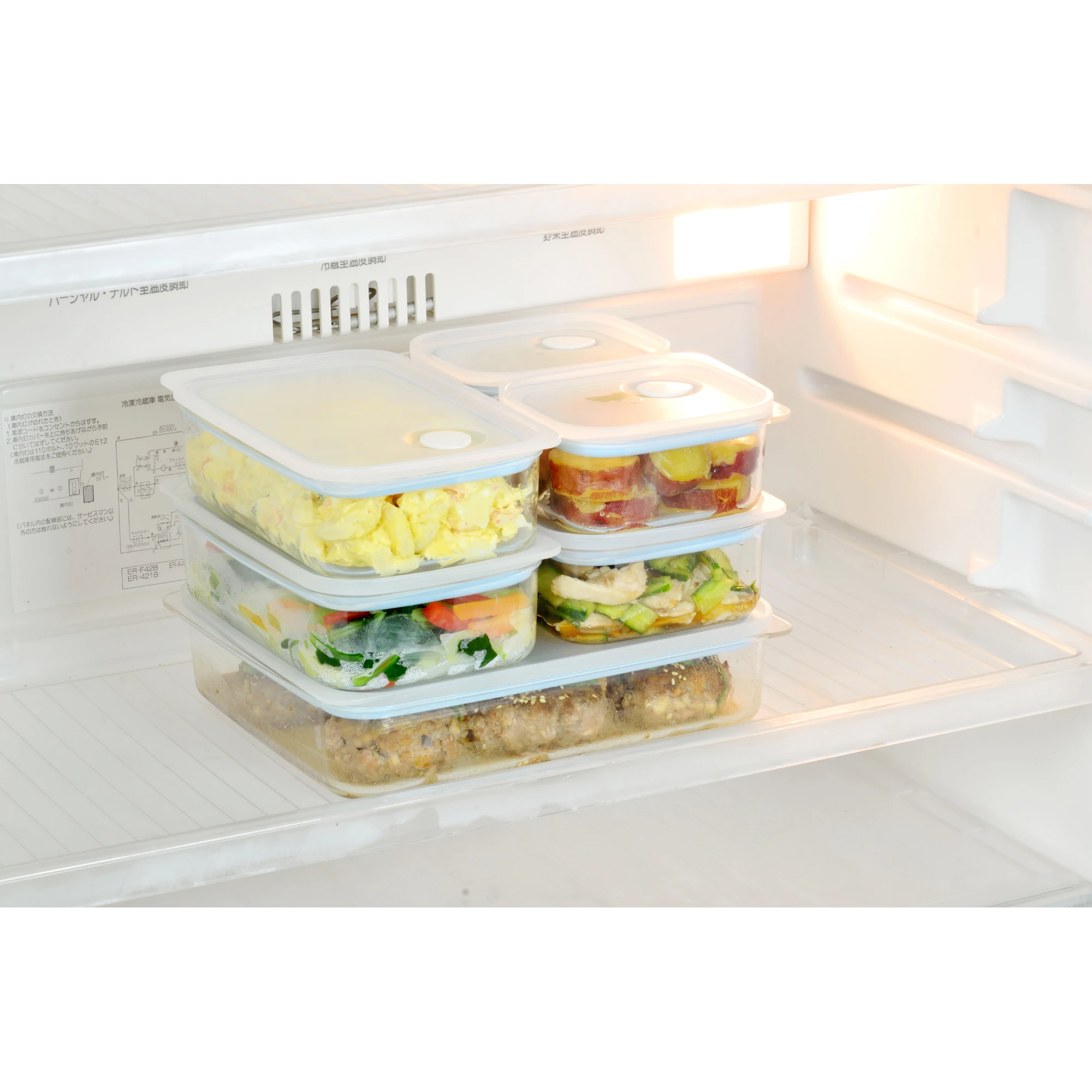 Shallow Plastic Food Storage Containers With Lids Air Tight For ...