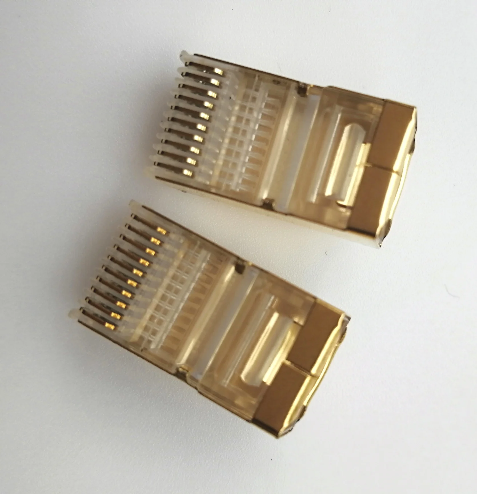 Rj50 10p10c Gold Shield Stp 10p10c Plug Network Connector - Buy Cat5 ...