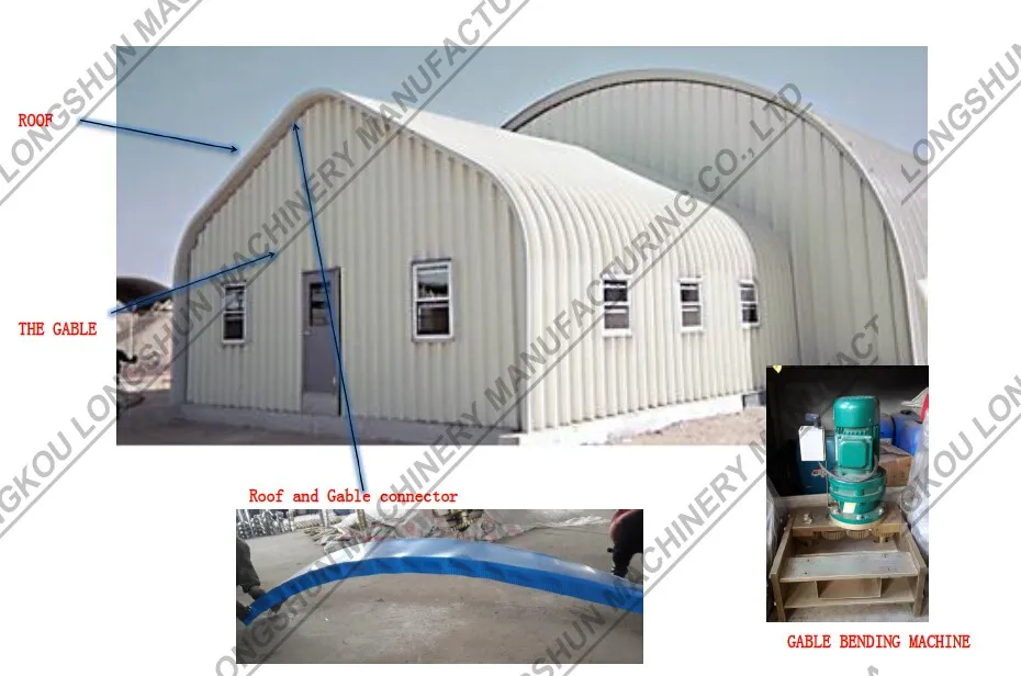 Arch Building Self Supporting Roof Machinery With Tires - Buy Self ...