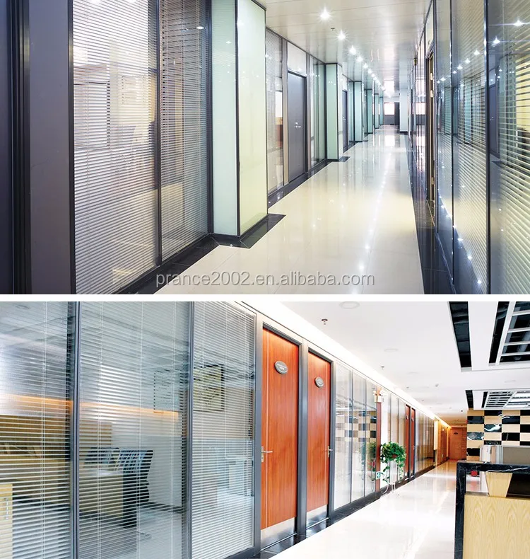 Office Soundproof Glass Wall Partition - Modern & Customizable