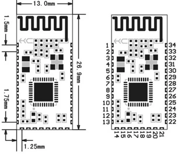 Low Price Serial Port Bluetooth Module Hc-08 Direct Sale From Factory ...