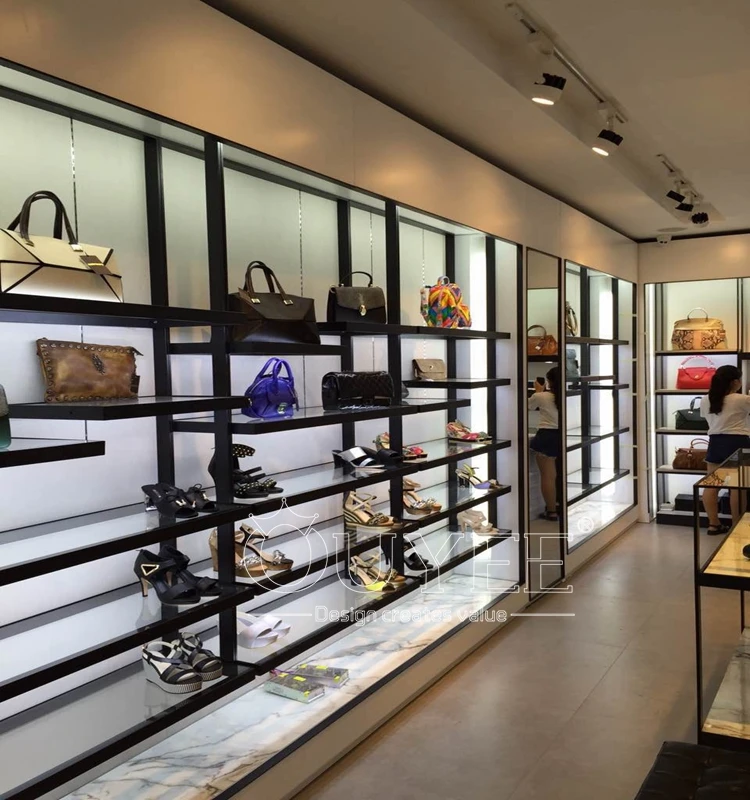 New Products Glass Wooden Fancy Handbag Display Rack For Bag Shop - Buy ...