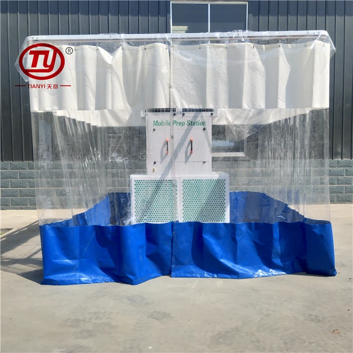 Downdraft Mobile Painting Prep Station Booth - 1600*800*2200mm