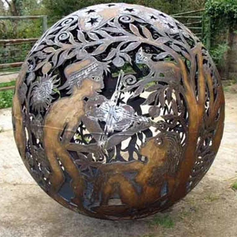 Outdoor Park Decoration - Large Stainless Steel Earth Sphere Sculpture ...