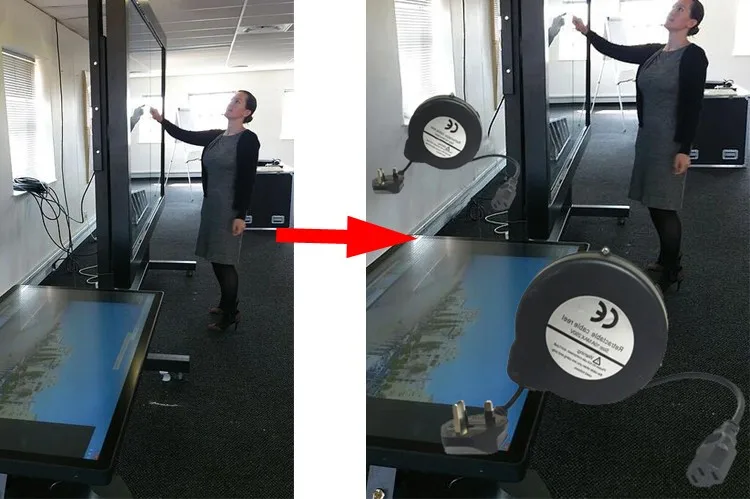 Diy Extension Cord Winder Retractable Spring Loaded Cable Reel - Buy ...