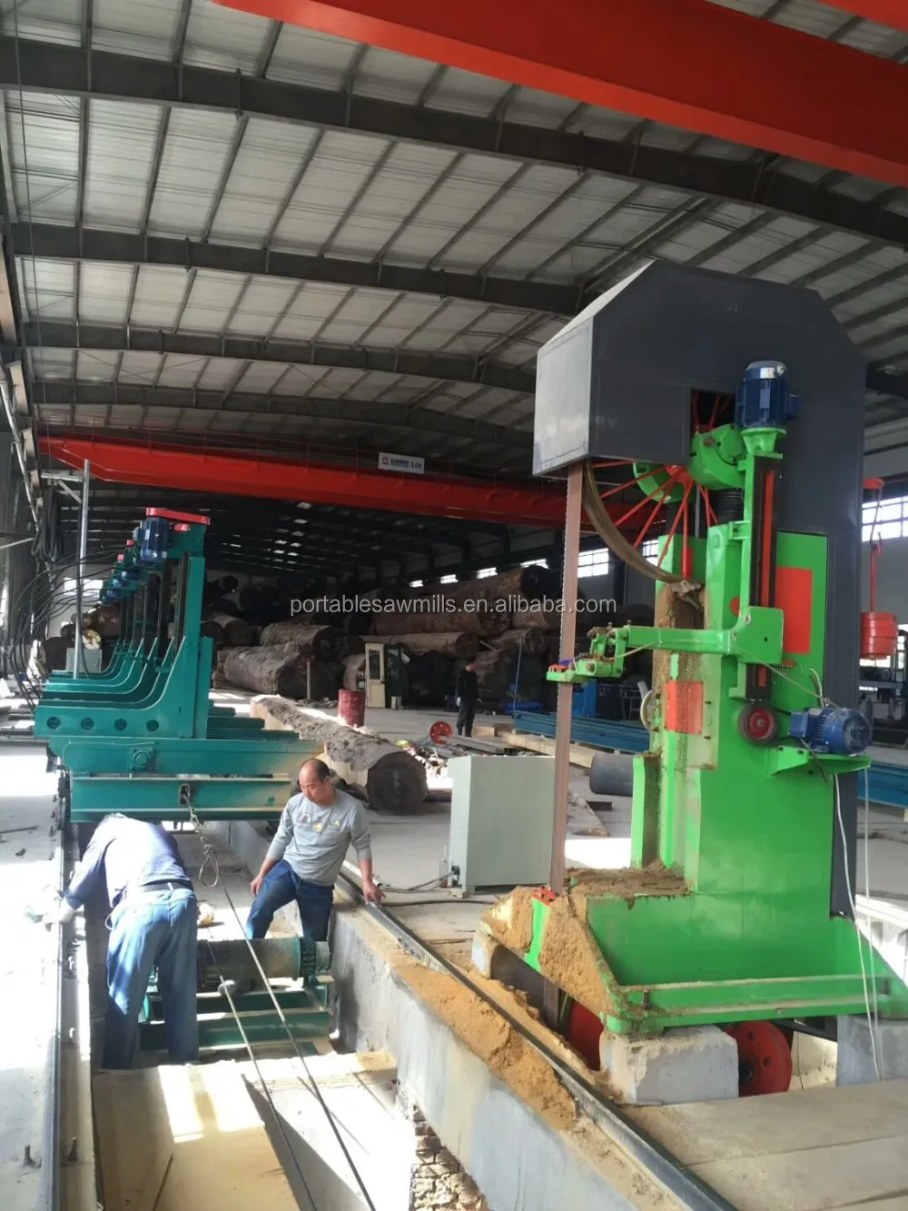 MJ3210 Wood Cutting Vertical Band Sawmill - Reliable & Efficient