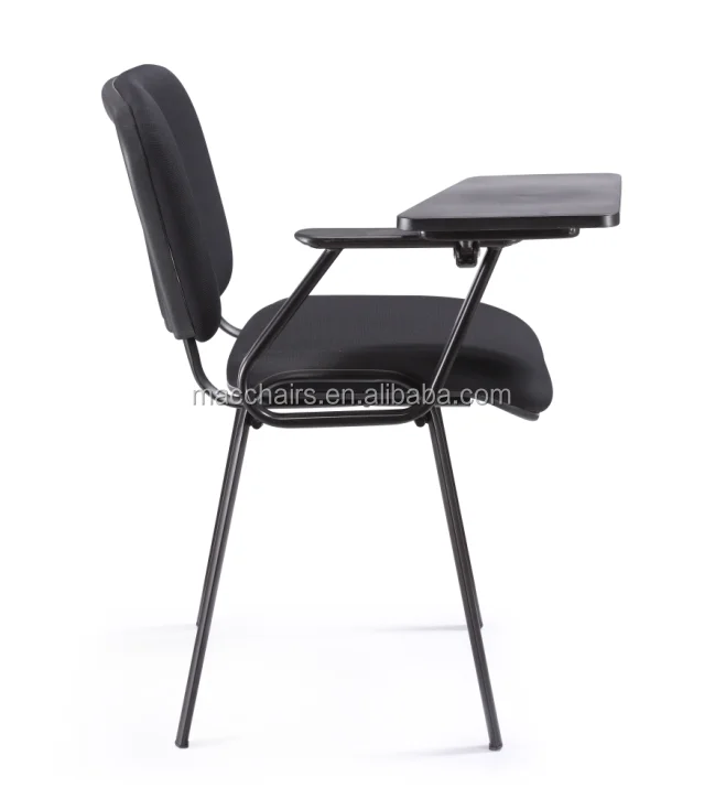 School Student Conference Chair with Writing Tablet Pad - Modern Fabric ...