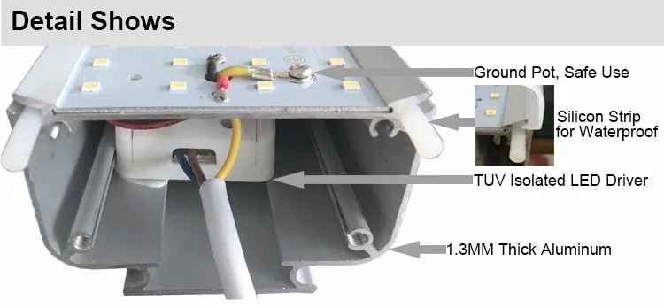 Water Proof Dust Proof Anti-corrosion Led Batten Light 20w 30w 40w 50w ...