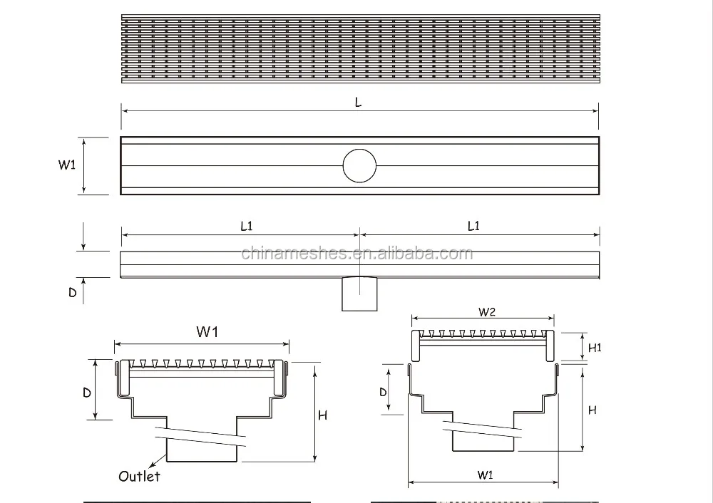 Stainless Steel Swimming Pool Overflow Drain - China Supply