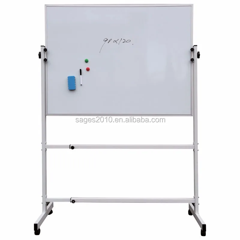 China Factory Movable Stand Up White Board With Wheels For School ...