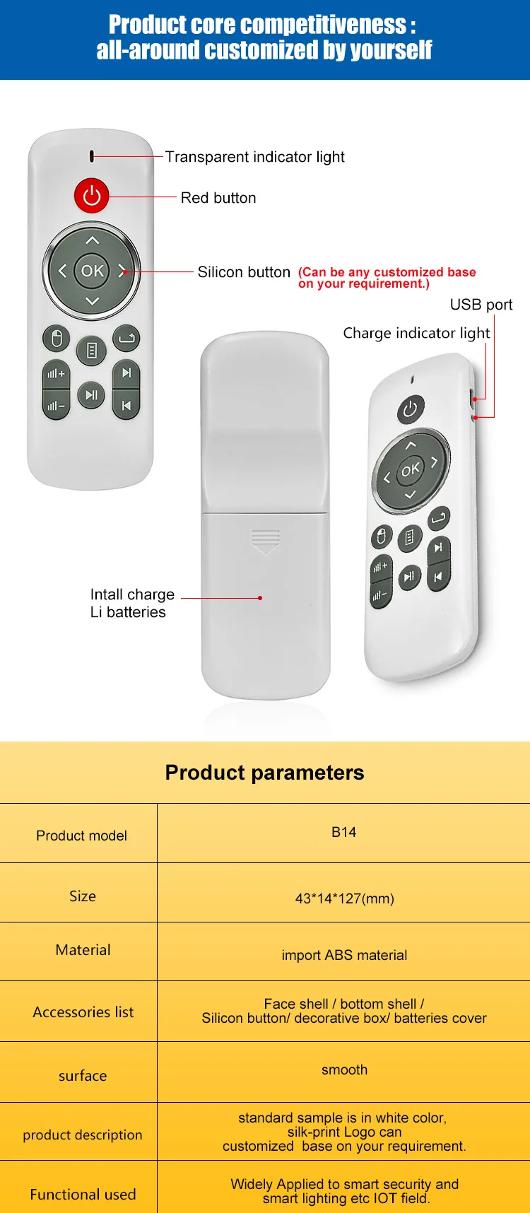 2.4g Wireless Keyboard Mouse Remote With Infrared Remote Control ...