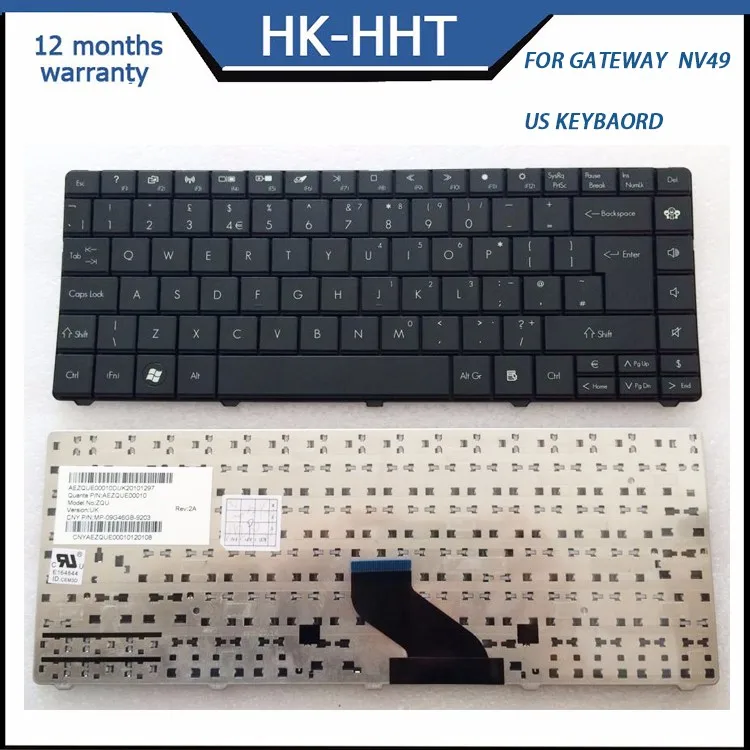 Good Price Keyboards For Gateway Nv4 Nv49 Nv49c Packard Bell Nm85 Nm86 ...