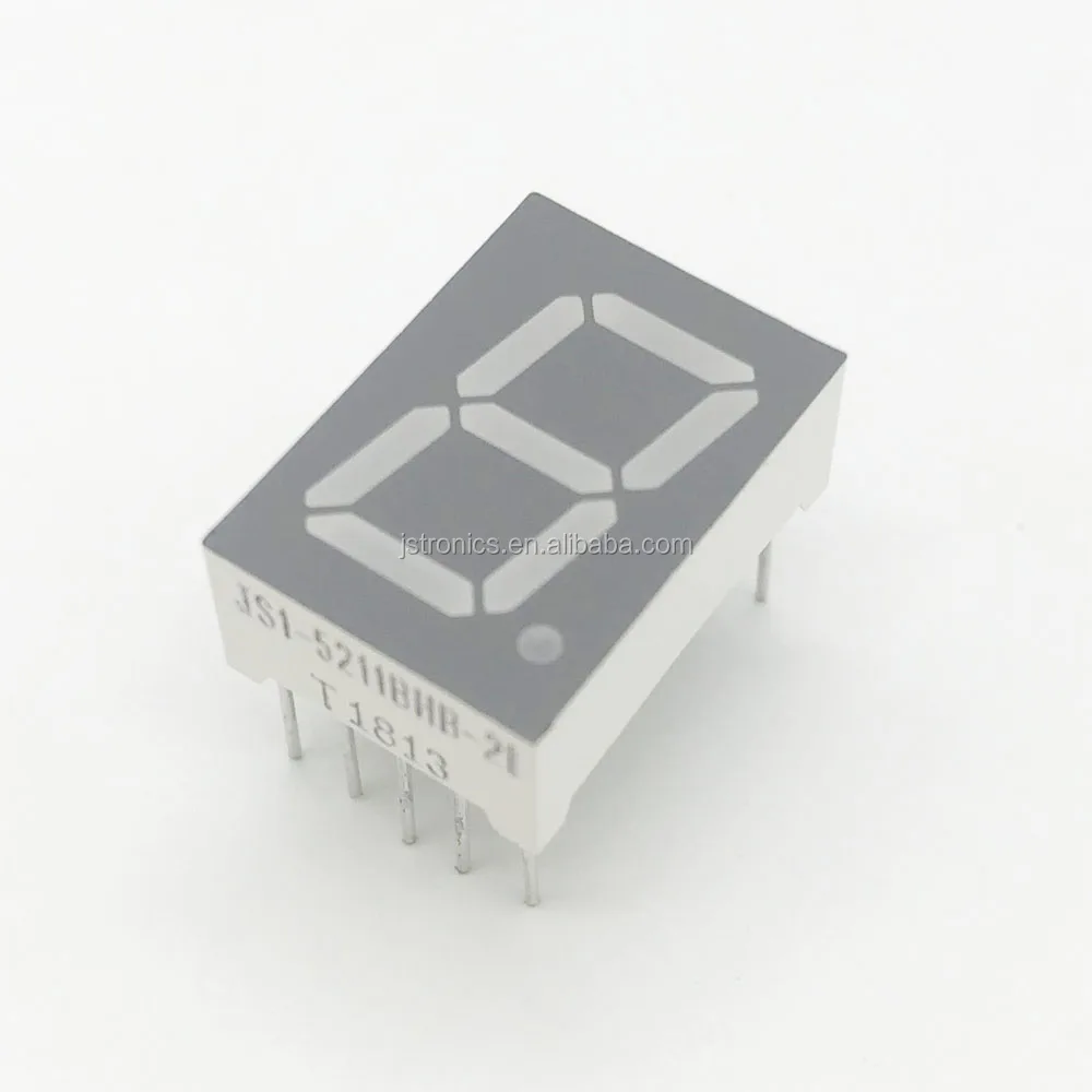 Seven Segment 1 Digit 0.52" Inch 7 Segment Led Display Blue Color - Buy ...