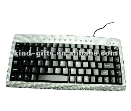 Novelty Crystal Rhinestone Computer Keyboard - Buy Novelty Rhinestone ...