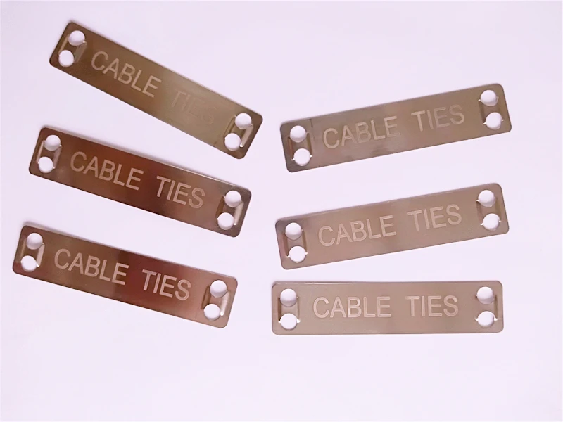 Tie on Stainless Steel Cable Marker Tags with Cable Tie Slots Stainless ...