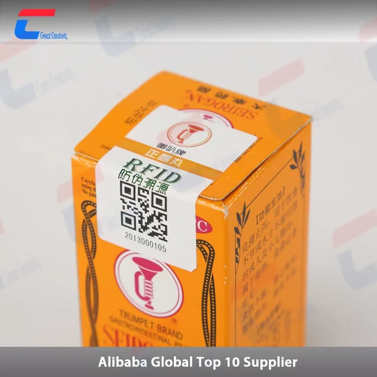 Rfid Brand Protection Label Anti-fake Sic43nt Tag Nfc Sic43n1f Anti ...