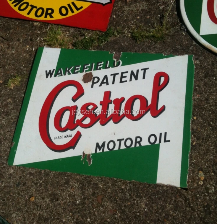 Castrol Motor Oil Enamel Sign Board,Decorative Board,Signpost - Buy ...