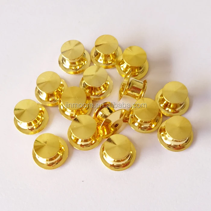 Deluxe Flat Top Brass Locking Pin Backs - Clutch Spare Enamel Pin Back