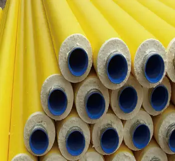 Yellow Pe Jacked Insulation Pipe For High Temperature Water Supply ...