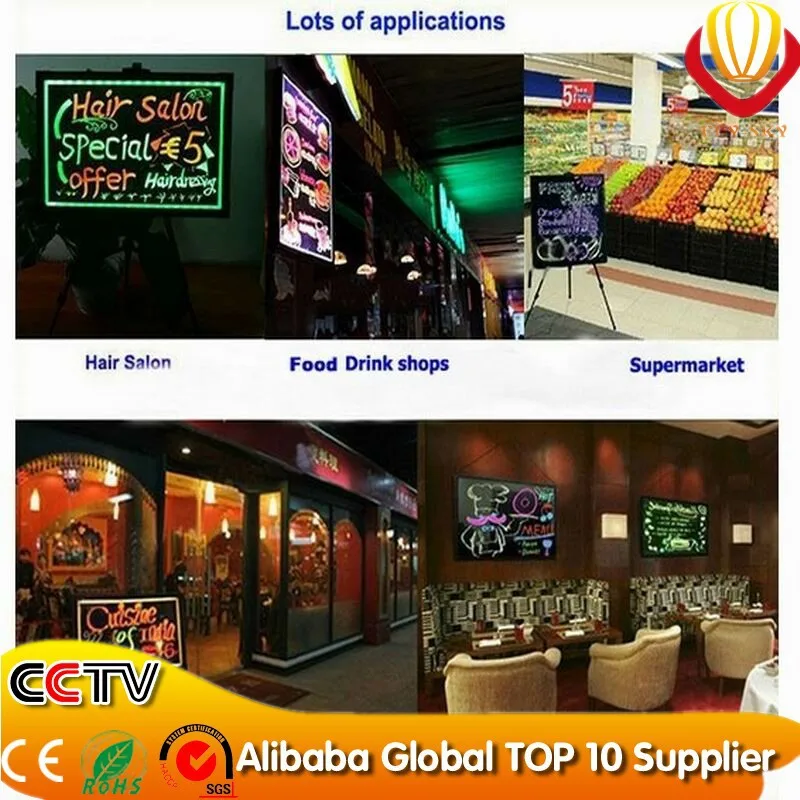 Sensory Led Drawing Board Illuminated Writing Message Boards Neon Light ...