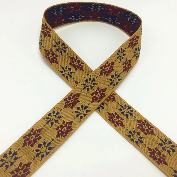 Embroidery Weave Grosgrain Ribbon Braided Tapes - 100% Polyester