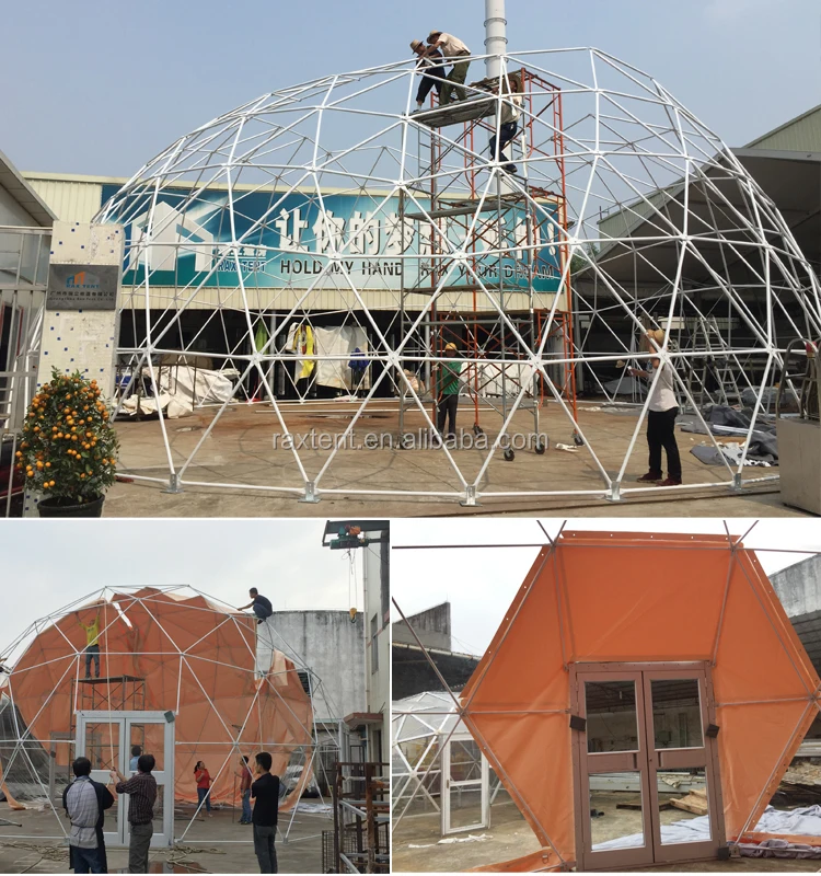 Stainless Steel Frame Diameter 6m Geodesic Dome Home Kits for Sale
