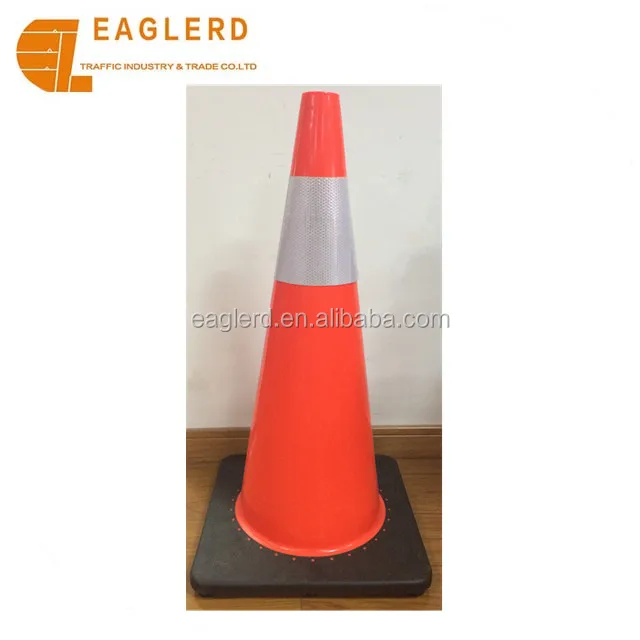 High Quality 75cm Height 4.5kg Pvc Plastic Traffic Cone With Base With ...