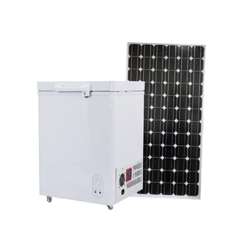 Solar Powered 12v Dc Camping Fridge 100l Battery Powered Freezer Solar Deep Freezer - Buy 12 ...
