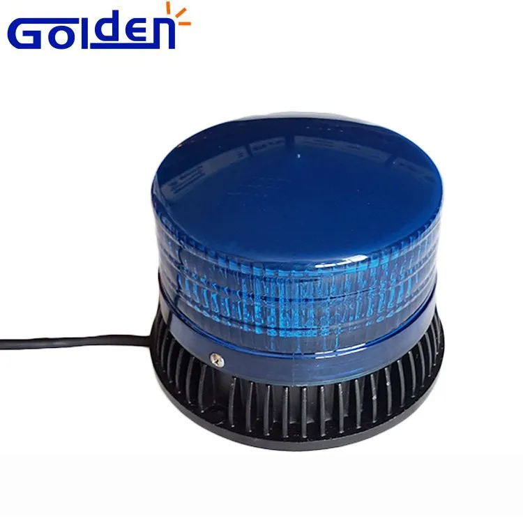 12v Emergency Vehicle Roof Magnetic 3w Blue Strobe Rotating Warning ...
