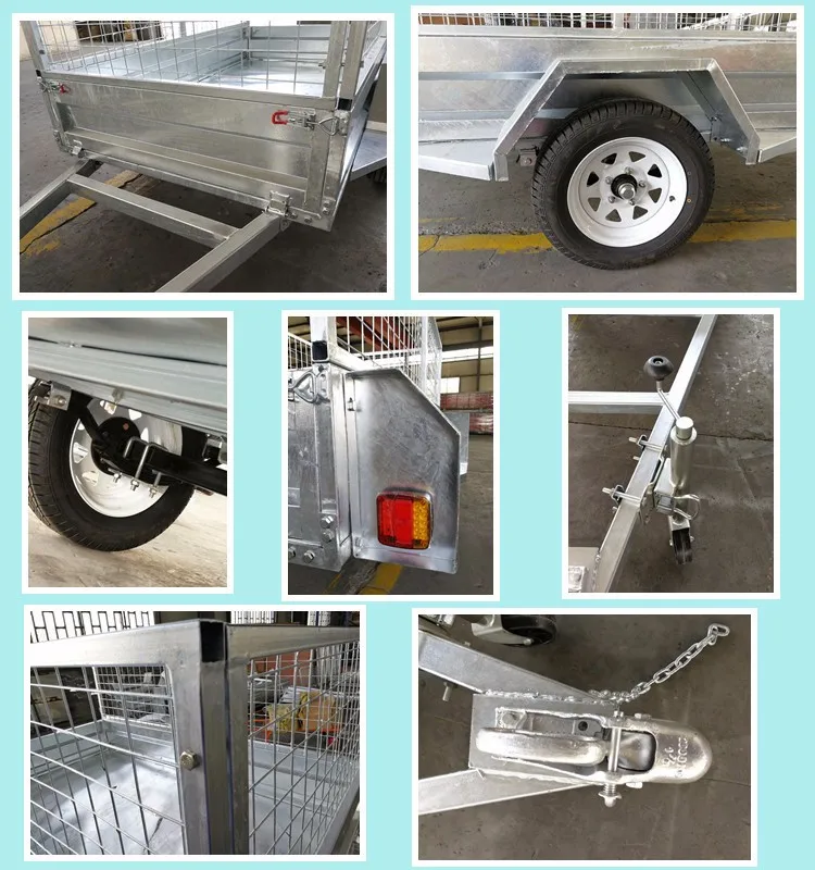 Hydraulic Offload Tandem Utility Box Trailer With Mesh Cage Manufacture ...